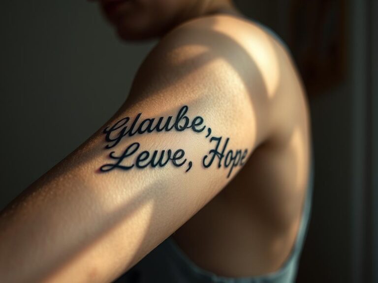 Glaube Liebe Hoffnung Tattoo - Bedeutung & Inspirationen